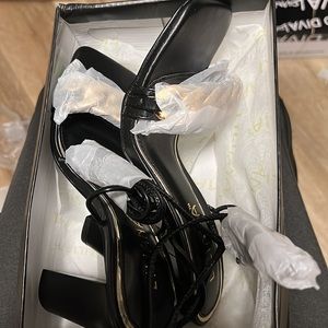 Forever 21 | Shoes | Curb Chain Wraparound Block Heels Size 55 | Poshmark